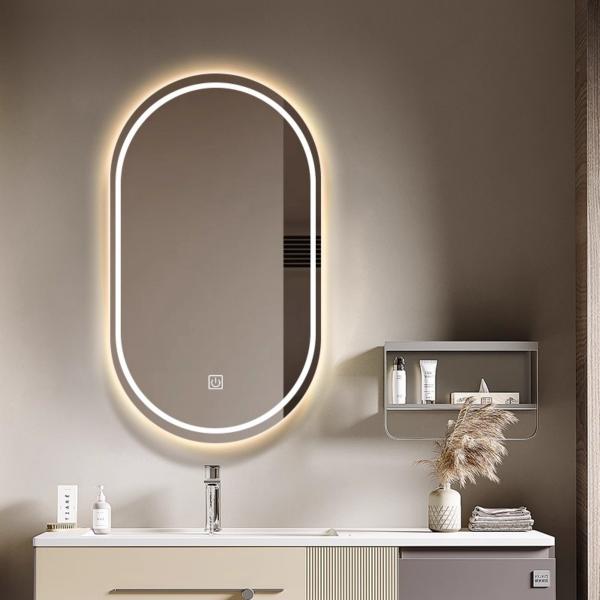 Quality Kingstin Premium Oval LED Vanity Mirror | Custom Metal Frame Smart Bathroom Mirror | Wholesale & OEM/ODM Direct for sale