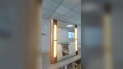 Kingstin Luxury Smart Mirror with Vintage Tube Lighting, Custom Anti-Fog & Multi-functional Digital