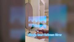 Kingstin Custom Smart Mirror Cabinet Android TV Screen Stainless Steel Bathroom Vanity WiFi