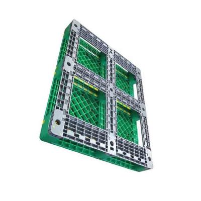 Cina Pallet di plastica verdi del polipropilene 1200*1000mm per stoccaggio in vendita