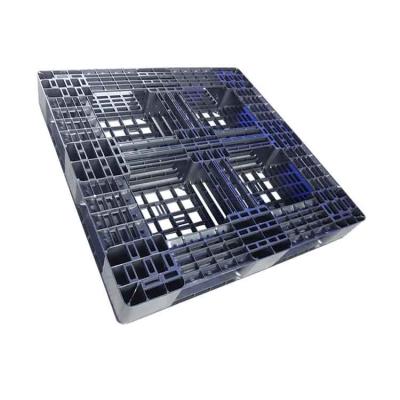 Cina Pallet di plastica di Rackable del PE nero igienico sistema a ciclo chiuso 1100 x 1100 in vendita