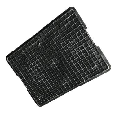 Cina 1.9Kg anti PE statico commovente di plastica durevole nero riutilizzabile della cassa 54*42 in vendita
