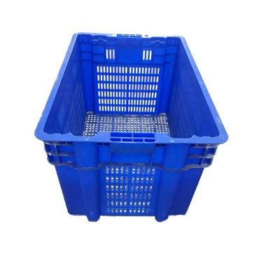Cina Dimensione interna accatastabile delle casse 510x350 di stoccaggio della frutta blu di 60*40cm in vendita