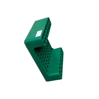 Cina Pallet di plastica accatastabile verde dell'HDPE 450x350 per il porto del magazzino in vendita