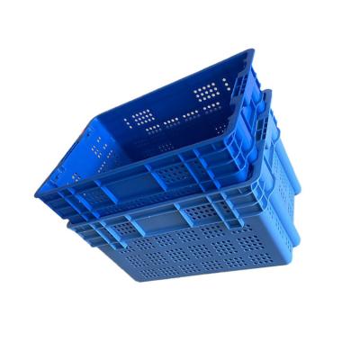 Cina cassa commovente di plastica 50Kg riutilizzabile del polietilene 60X40 accatastabile in vendita