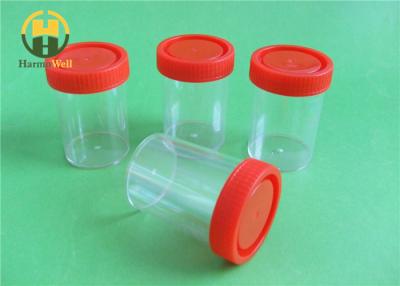 China Medical supply 40ml urine cup with screw cap in different colors for sale