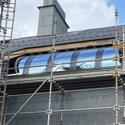 China Radium Less Than 1M 5+5 Insulated Low-E Tempered Curved Glass with Customizable Size for Building Construction for sale