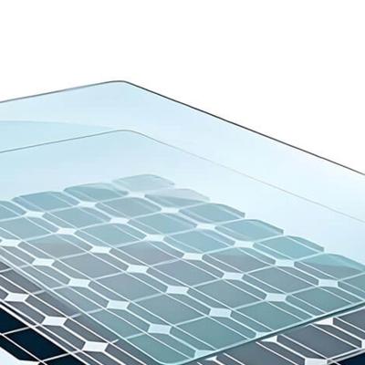 China ow-Iron Solar Tempered Glass 3.2mm Ultra Clear High Transmittance AR Coated PV Module Front Glass for sale