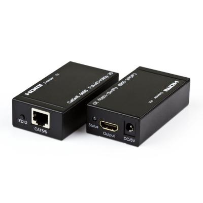 China High quality 1080P 3D RJ45 to HDMI extender over cat5e cat6 up to  60m for sale