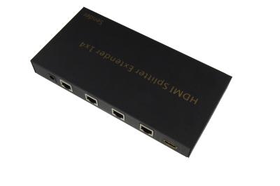 China 1X4 port hdmi splitter extender cat5/6 over 60m ( 1xTX + 4xRX). for sale