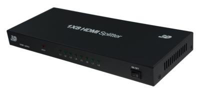 China 8 port HDMI audio video splitter 1 in 8 out splitter hdmi support Full HD 3D Ready for sale