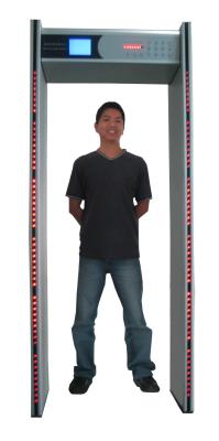 China LCD 6 zones walk through metal detectors for sale