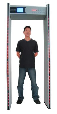 China LCD 6 zones walk through metal detectors for sale