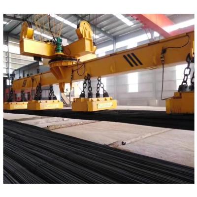 Cina Rotating Telescopic Hanging Beam Electromagnetic And Magnetic Lifter 10+10T 13.5+13.5 Ton in vendita