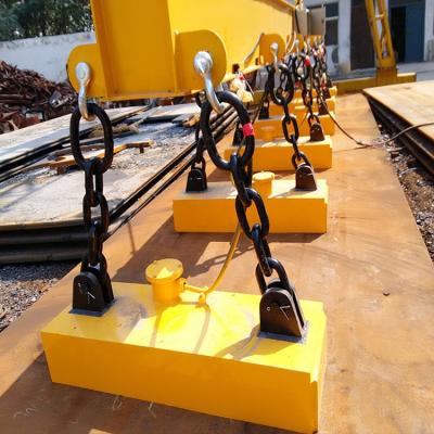 Cina Rotating Telescopic Hanging Beam Electromagnetic And Magnetic Lifter 10+10T 13.5+13.5 Ton in vendita
