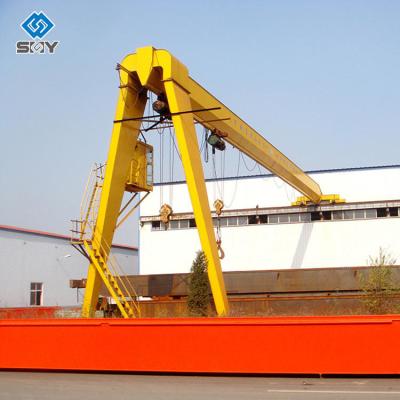 Cina Outdoor Single Girder 10Ton Semi Travelling Gantry Crane For Loading Goods in vendita