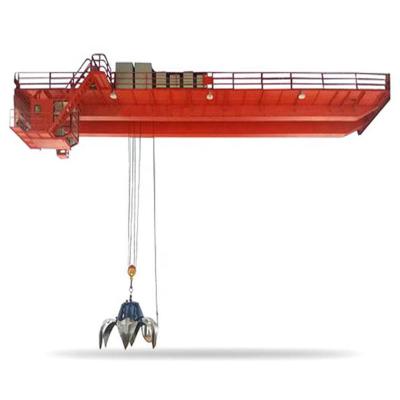 Cina Doppia trave Crane With Grab Bucket sopraelevato del magazzino in vendita
