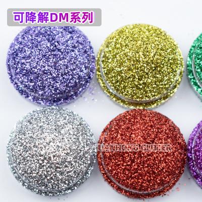 China Customized PLA Biodegradable Glitter Bulk Powder For Christmas Decoration Makeup for sale