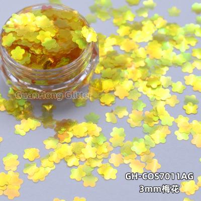 China FASHION Glisten ODM/OEM Nail Sequin Pigment Butterfly Plum Blossom Snowflake Shaped Glitter Powder Cosmetic Grade Makeup Dream Coating 2mm for sale