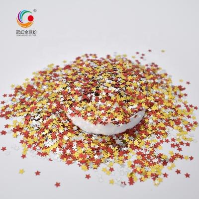 China Nail PET Glitter Powder Dust Bulk Rose Flowers For Craft Textile Decoration for sale