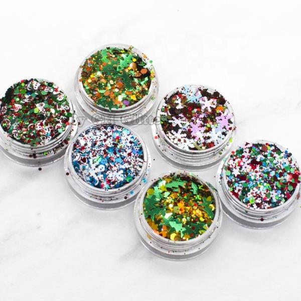 Quality Chunky Cosmetic Xmas Halloween Glitter Mix Winter Style 1KG Customized for sale
