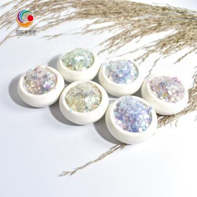 China Hexagonal Polyester Chunky Glitter Mix Powder By The Pound Japanese Style Sequin For Body Face for sale