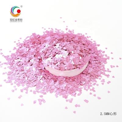 China Hexagonal Crystal Metallic Cosmetic PET Glitter Powder 3D Mix Sequin Craft Leather Silkscreen for sale