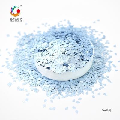 China Hexagonal Crystal Metallic Cosmetic PET Glitter Powder 3D Mix Sequin Craft Leather Silkscreen for sale