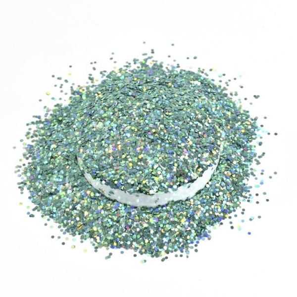 Quality Super Shiny Epoxy Chunky Champagne Glitter PET Solvent Resistance Customized for sale