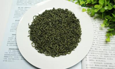 China Green tea mountain Fried green tea loose tea wholesale sessile tea factory QS for sale