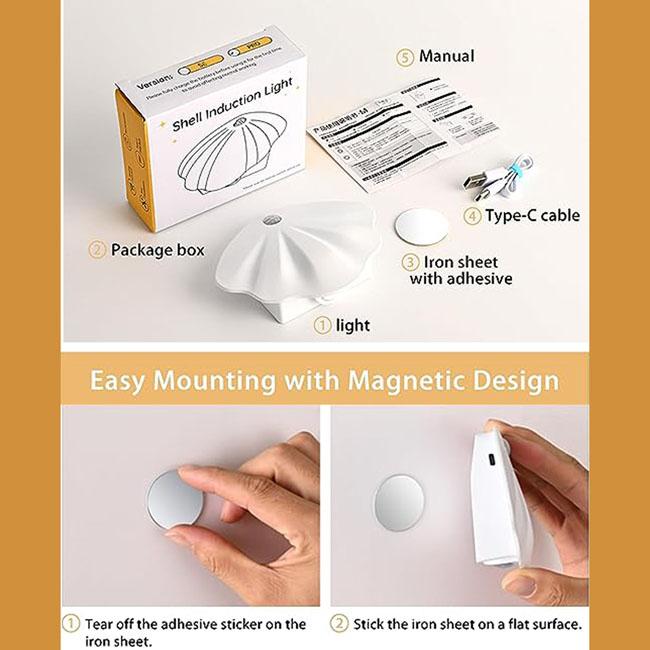 LED motion sensor light package contents