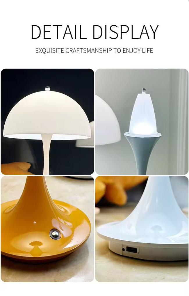 European style LED desk lamp in pink color