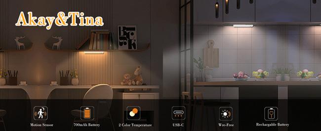 Compact LED motion sensor light showing installation and illumination