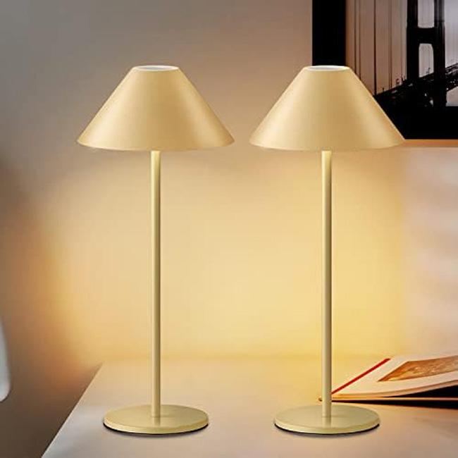 LED table lamp showing adjustable features