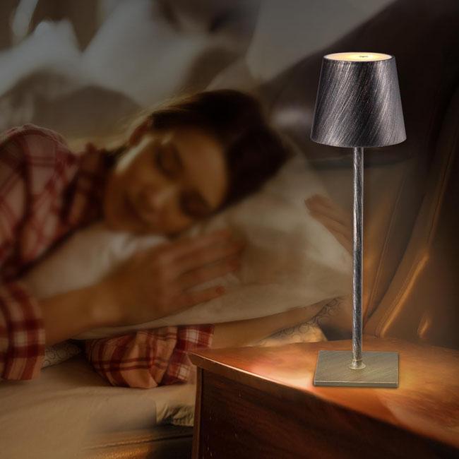 LED desk lamp showing warm white illumination setting