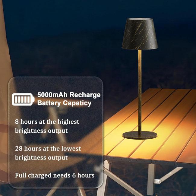 Product comparison showing different color temperature settings