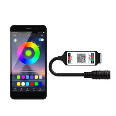 China Mini Ir RGB Blue Tooth LE Controller 5V 12V 24V 6A Duoco Strip APP 24key Ir Remote Control Led RGB Strip Light Control for sale
