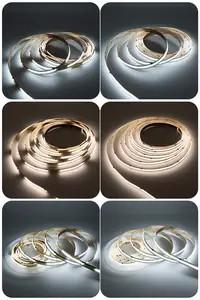 China 24V 360 LED White 4000K 6500K CCT COB LED Strip Running Water LED Strip for sale