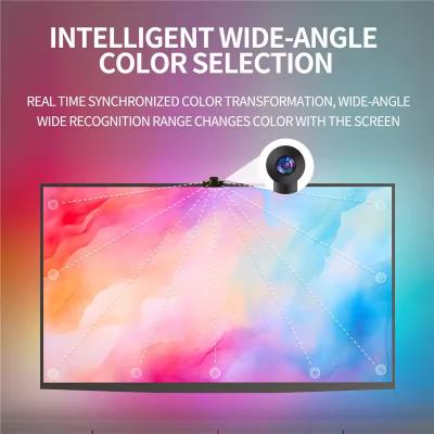 中国 3.8m 12.5ft ROLL Alexa Google Home Ambient 55-65inches Assistant Sync Smart Wifi Immersion TV LED Backlights With Camera 販売のため