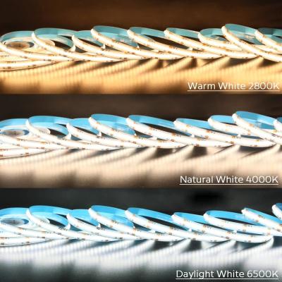 Cina RGBCCT Dimmable COB LED Strip Lights 5M 21W/M 35.71mm 12MM in vendita