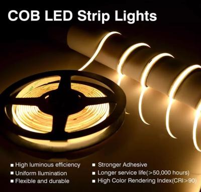 China Innen/buiten decoratie waterdicht profiel licht COB LED strip met sensorbesturing Te koop