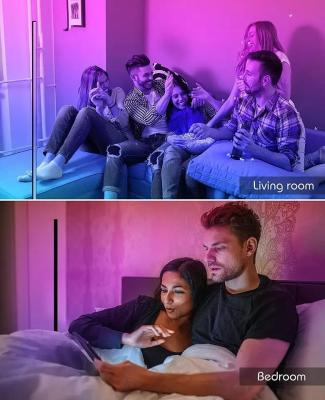 Cina Lampada da terra a LED a controllo remoto colorata RGB per camera da letto in vendita