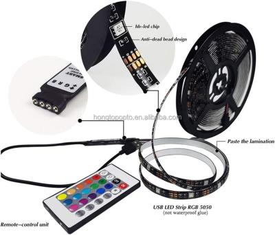 Cina Smart LED Strip per la decorazione 12V 5V Controllo USB Sincronizzazione musicale e temperatura del colore RGB in vendita