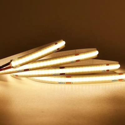 中国 12W 防水 IP20 COB 480 LED 12V 8mm 10mm LED ストリップライト 庭の装飾用 販売のため