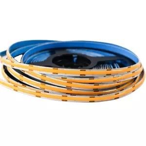中国 12W 防水 IP20 COB 480 LED 12V 8mm 10mm LED ストリップライト 庭の装飾用 販売のため