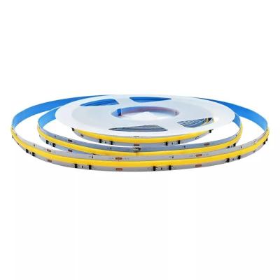 中国 12W 防水 IP20 COB 480 LED 12V 8mm 10mm LED ストリップライト 庭の装飾用 販売のため