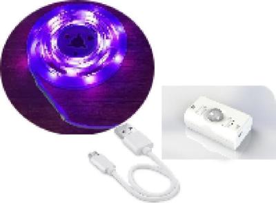 Cina SMD2835 LED Strip Light con sensore di movimento 1m Lunghezza USB ricaricabile in modalità giorno e notte in vendita