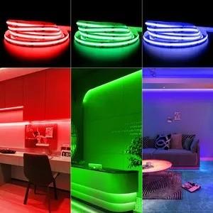 Cina Peso del prodotto 0,3 kg 5m 10m Smart Strip Light con Dream Color RGB COB Chip LED in vendita