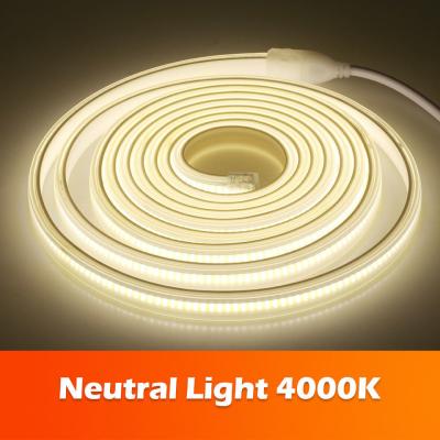 Cina 220v 280LED/m Bianco/Bianco Caldo/Bianco Neutro COB LED Strip CE RoHS 100m 50m Alta tensione in vendita