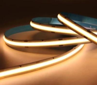 China 90lm/w Lâmpada Eficiência luminosa Smart COB Led Strip 12V 24V 5M 252leds para publicidade à venda